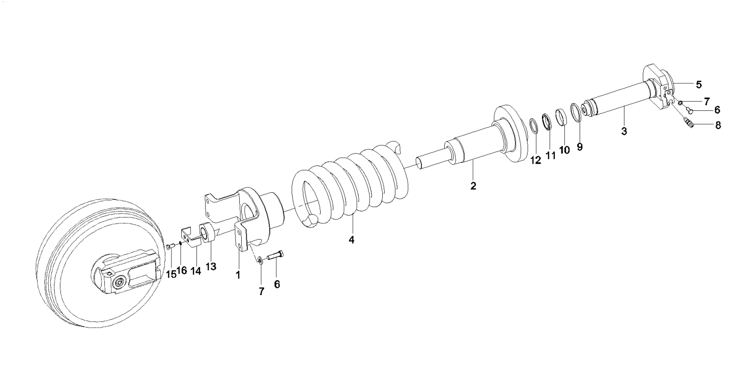 SY215C9 TRACK ADJUSTER KIT